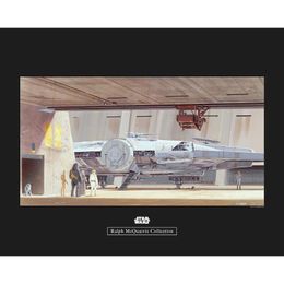 Komar Bild &raquo;Star Wars Classic RMQ Mos Eisley Hangar&laquo; Star Wars 1 Stk. tlg. Wandbild zur Dekoration im Kinderzimmer - ohne Rahmen bunt Holz, Papier