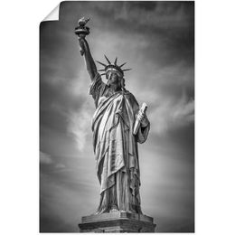 Artland Poster &raquo;New York City Freiheitsstatue II&laquo; Bilder von Amerika 1 Stk. tlg. ohne Rahmen schwarz