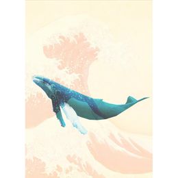 Komar Vliestapete &raquo;Digitaldruck Vlies - Whale Voyage - Gr&ouml;&szlig;e 200 x 280 cm&laquo; bedruckt glatt Kinderzimmer bunt Vlies