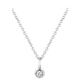 Firetti Damen Kette mit Anh&auml;nger &raquo;Schmuck Geschenk Silber 925 Halsschmuck Halskette Ankerkette Solit&auml;r&laquo; mit Zirkonia (synth.) silber