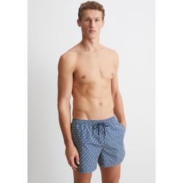 Marc O'Polo Marc O'polo Herren Marc O'Polo Badeshorts &raquo;Mini Geo Print&laquo; mit anpassbarem Kordelzug blau S, N-Gr