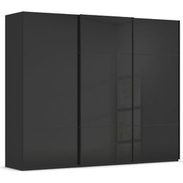 Rauch Schwebet&uuml;renschrank &raquo;Kleiderschrank Schrank Garderobe Schlafzimmerschrank SCALE-TRIO&laquo; edle dreigeteilte Front mit 2 Zierleisten Glasfront MADE 