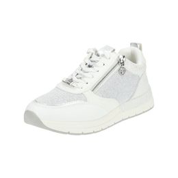 Tamaris Damen Sneaker &raquo; Sneaker Lederimitat/Textil&laquo; wei&szlig; 38
