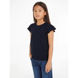 Tommy Hilfiger M&auml;dchen &raquo;ESSENTIAL RUFFLE SLEEVE TOP&laquo; f&uuml;r Babys blau 74