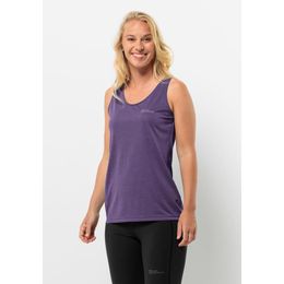 Jack Wolfskin Damen Funktionstop &raquo;CROSSTRAIL TANK W&laquo; lila XS (34)