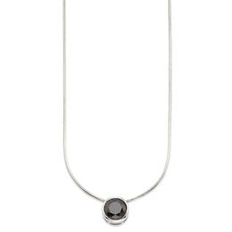 Bruno Banani Damen Kette mit Anh&auml;nger &raquo;Schmuck Geschenk Silber 925 Halsschmuck Halskette Schlangenkette Stein&laquo; mit Zirkonia (synth.), Korund (synth.) 