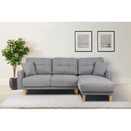 Home Affaire Ecksofa &raquo;TRIPLO optionale Schlafsofa mit Bettkasten, Ma&szlig;e B/T/H: 234/164/89 cm&laquo; L-Form wahlweise mit Bettfunktion - Liegefl&auml;che 132x210 