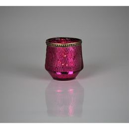 AM Design Windlicht &raquo;aus Glas&laquo; 3er Set, BxH: 10x10 cm rosa Glas
