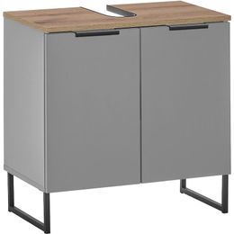 BASIC by Balculina Waschbeckenunterschrank &raquo;Denver Waschbeckenunterschrank, Badezimmerschrank 60x60x35&laquo; 1 Stk. tlg. Breite 60 cm, T&uuml;r L/R montierbar, 