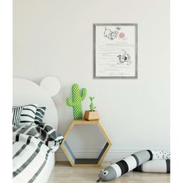 Komar Wandbild &raquo;Disney Animals Dogs and Cats Playground&laquo; Disney Set, 1 Stk. tlg. 30 x 40 cm (Breite x H&ouml;he) - Kinderzimmer, Dekoration wei&szlig; Vlies