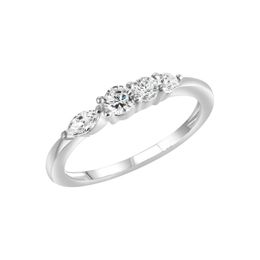 Firetti Damen Fingerring &raquo;Schmuck Geschenk Silber 925 Silberring Solit&auml;r-Optik&laquo; mit Zirkonia (synth.) silber