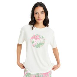Roxy Damen Shirttop &raquo;Oceanregular Round Hibiscus&laquo; beige M