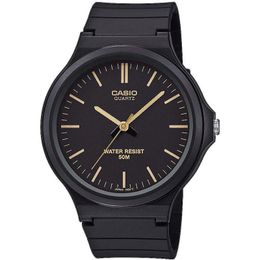 Casio Timeless Collection Herren CASIO TIMELESS COLLECTION Quarzuhr Armbanduhr, Herrenuhr, analog, Resinarmband, Acrylglas schwarz