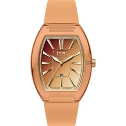Ice Watch Ice-Watch Damen ice-watch Quarzuhr &raquo;ICE boliday - Dome - Small - 3H + Date&laquo; Armbanduhr, Damenuhr, analog, Silikonarmband, Datum orange