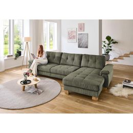 Die PlanBar Ecksofa &raquo;PP-LA19101 L-Form, Breite 316 cm&laquo; wahlweise mit Bettfunktion und verstellbaren Kopfst&uuml;tzen, in Cord 88% Polyester;12% Polyamid