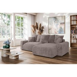 Home Affaire Ecksofa &raquo;LAKESIDE klein mit Bettfunktion und Bettkasten, B/T/H 235/142/84 cm&laquo; L-Form, Recamiere beidseitig montierbar, mit 