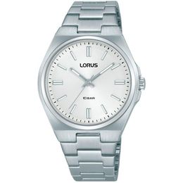 Lorus Damen Lorus Quarzuhr Armbanduhr, Damenuhr, Edelstahlarmband, analog, Leuchtindizes silber