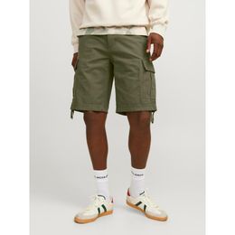Jack & Jones Jack & Jones Herren Cargoshorts &raquo;JPSTCOLE BARKLEY JJCARGO SHORTS SN&laquo; mit Cargo Taschen gr&uuml;n L, N-Gr