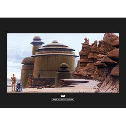 Komar Bild &raquo;Star Wars Classic RMQ Jabbas Palace&laquo; Star Wars 1 Stk. tlg. Wandbild zur Dekoration im Kinderzimmer - ohne Rahmen bunt Holz, Papier