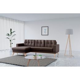 Sit & More sit&more Ecksofa &raquo;Lavida L-Form&laquo; wahlweise mit Kippfunktion und Bettkasten grau 100% PES