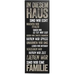Reinders Poster &raquo;In diesem Haus&laquo; 1 Stk. tlg. schwarz Papier