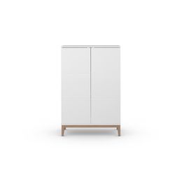 OTTO home Highboard &raquo;Maryd&laquo; 1 Stk. tlg. Hochkommode mit Untergestell in Holzoptik wei&szlig; MDF, Spanplatte