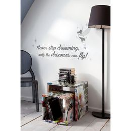 Komar Wandtattoo &raquo;Disney Never stop dreaming - Gr&ouml;&szlig;e 50 x 70 cm&laquo; selbstklebend, Wandsticker, Kinderzimmer grau Folie