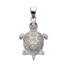 Vivance Damen Kettenanh&auml;nger &raquo;925 Sterling Silber Schildkr&ouml;te&laquo; () wei&szlig;