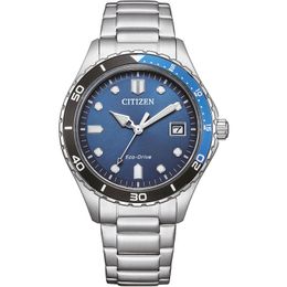 Citizen Damen Armbanduhr, Herrenuhr, Damenuhr, Edelstahlarmband, bis 10 bar wasserd. silber