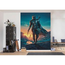 Komar Fototapete &raquo;Digitaldruck Vlies - The Mandalorian Gunslingers - Gr&ouml;&szlig;e 200 x 250 cm&laquo; bedruckt glatt Kinderzimmer bunt Vlies