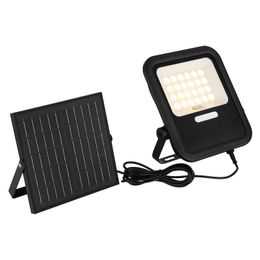 Globo LIGHTING LED Solarleuchte &raquo;SOLARLEUCHTE KUNSTSTOFF SCHWARZ MATT, 1XLED&laquo; LED-Modul 1 Stk. Warmwei&szlig; Solar/IP65/beweglich/Garten/Au&szlig;enbereich
