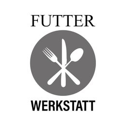 queence Wanddekoobjekt &raquo;FUTTER WERKSTATT&laquo; Stahlschild, Blechschild, Spruch, Witzig, Wanddeko, retro, 20x30cm schwarz Stahl