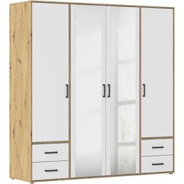Rauch Dreht&uuml;renschrank &raquo;Kleiderschrank Schrank Garderobe W&auml;scheschrank VOYAGER&laquo; in 3 verschiedenen Ausstattungen BASIC/CLASSIC/PREMIUM, mit modernen 