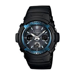 Casio G-Shock Herren Casio G-SHOCK Funkchronograph Solaruhr, Armbanduhr,Herrenuhr,digital bis 20 bar wasserd.Resinarmband schwarz
