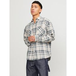 Jack & Jones Jack & Jones Herren Langarmhemd &raquo;JJEMICHAEL OVERSHIRT LS SN&laquo; gr&uuml;n S, N-Gr