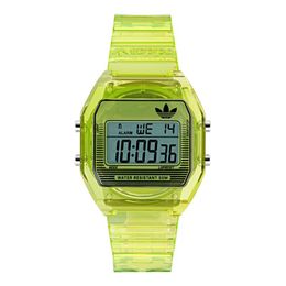 adidas originals Unisex adidas originals Digitaluhr &raquo;DIGITAL TWO CRYSTAL&laquo; Quarzuhr, Armbanduhr, Herrenuhr, Damenuhr, Resinarmband transparent