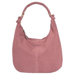 Bruno Banani Damen Shopper echt Leder rosa