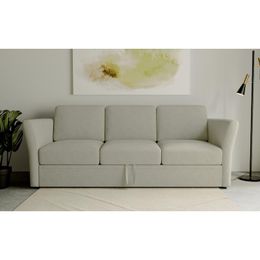 Home Affaire 3-Sitzer &raquo;Lavars Schlafsofa&laquo; mit Bettfunktion, in zwei verschiedenen Bezugsqualit&auml;ten beige 62% Polypropylene, 38% Polyester