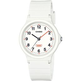 Casio Timeless Collection Jungen CASIO TIMELESS COLLECTION Quarzuhr Armbanduhr, Kinderuhr, M&auml;dchen, Jungen, Geschenkidee, Schulananfang wei&szlig;