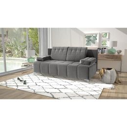 exxpo - sofa fashion 3-Sitzer &raquo;Sinus Schlafsofa, Dauerschl&auml;fer, Bettkasten, mit Federkernpolsterung&laquo; bequem, mit hochwertigem Funktionsbeschlag f&uuml;r 