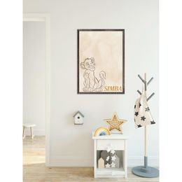 Komar Wandbild &raquo;Disney The Lion King Simba Sketch&laquo; Disney Set, 1 Stk. tlg. 40 x 50 cm (Breite x H&ouml;he) - Kinderzimmer, Dekoration beige Vlies