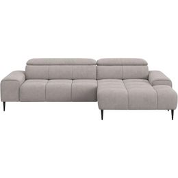COTTA Ecksofa &raquo;Theo L-Form, B: 290 cm&laquo; mit Kopfteilverstellung, optional Sitztiefenverstellung 100% Polyester (PES)