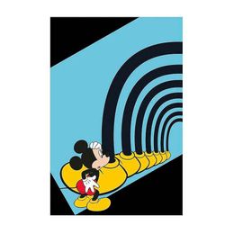 Komar Bild &raquo;Mickey Mouse Foot Tunnel&laquo; Disney 1 Stk. tlg. Wandbild zur Dekoration im Kinderzimmer - ohne Rahmen bunt Holz, Papier