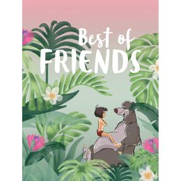 Komar Bild &raquo;Jungle Book Best of Friends&laquo; Disney 1 Stk. tlg. Wandbild zur Dekoration im Kinderzimmer - ohne Rahmen bunt Holz, Papier