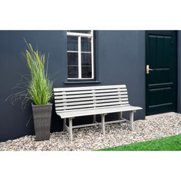 Garden Pleasure Gartenbank &raquo;Bank MANDALAY&laquo; BxTxH: 60x150x82 cm grau FSC -zertifiziertes Massivholz