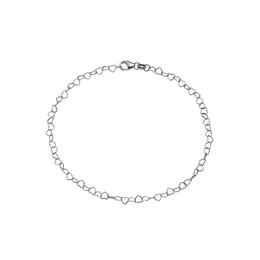 Firetti Fu&szlig;kette &raquo;Schmuck Geschenk Silber 925 K&ouml;rperschmuck Fantasie Herzen Liebe&laquo; silber Fu&szlig;kette