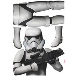 Komar Wandtattoo &raquo;Star Wars Stormtrooper - Gr&ouml;&szlig;e 100 x 70 cm&laquo; selbstklebend, Wandsticker, Kinderzimmer schwarz-wei&szlig; Folie