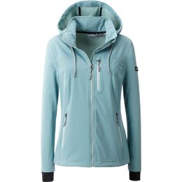 DEPROC Active Damen DEPROC Active Softshelljacke &raquo;DECORAH PEAK V WOMEN&laquo; mit abnehmbarer Kapuze blau 36/38 (M)