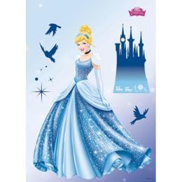 Komar Wandtattoo &raquo;Disney Princess Dream - Gr&ouml;&szlig;e 50 x 70 cm&laquo; selbstklebend, Wandsticker, Kinderzimmer blau Folie