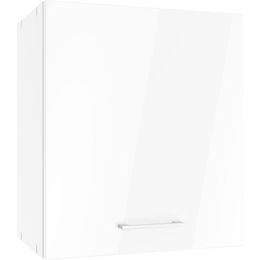 KOCHSTATION H&auml;ngeschrank &raquo;KS-Milan&laquo; H&auml;ngeschrank 50 cm, matte oder hochgl&auml;nzende Fronten wei&szlig; MDF